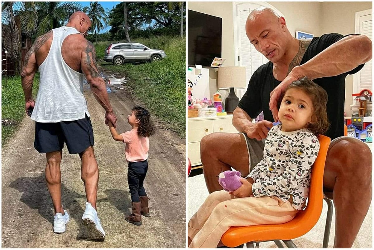 Dwayne Johnson Daughters | Wwe Super Star Dwayne Johnson Instagram Post ...