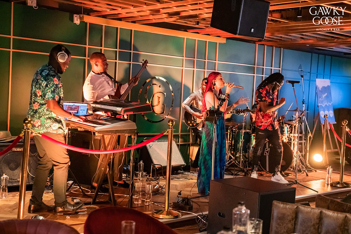 Gawky Goose opened its doors with a performance by the band Zhane