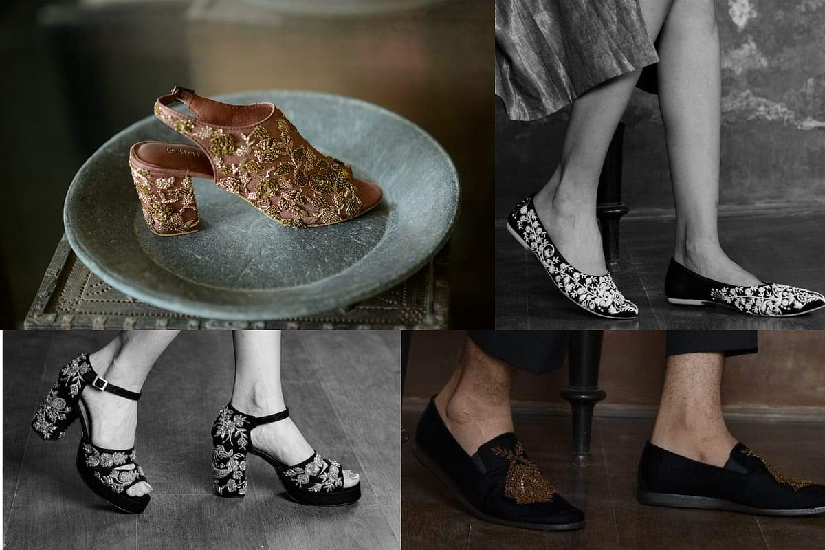 Renowned shoe designer Rohan Arora's newly unveiled wedding footwear ...