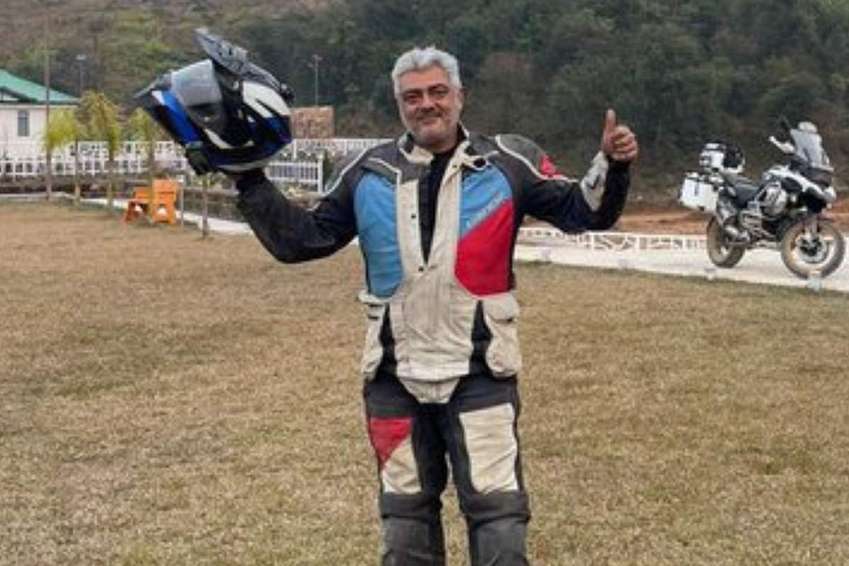 Valimai actor Ajith Kumar completes the first leg of his bike world ...