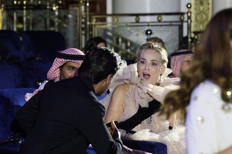Shah Rukh Khan leaves Hollywood actress Sharon Stone star-struck