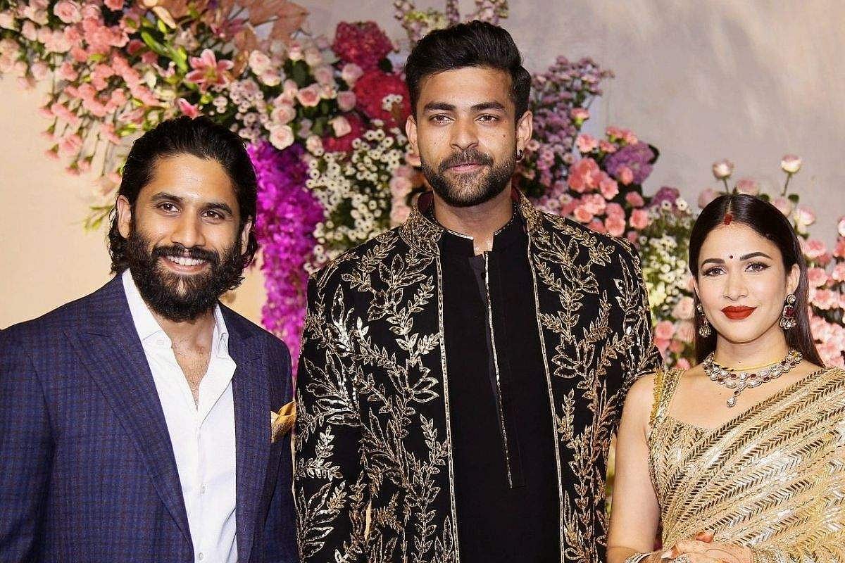 Chiranjeevi, Naga Chaitanya, Saina Nehwal and others attend Varun Tej ...