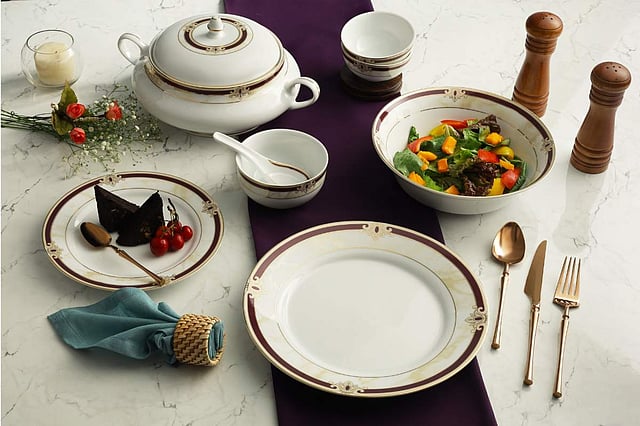 Peggy Oliver launches premium range of dinner sets with gold embellishments