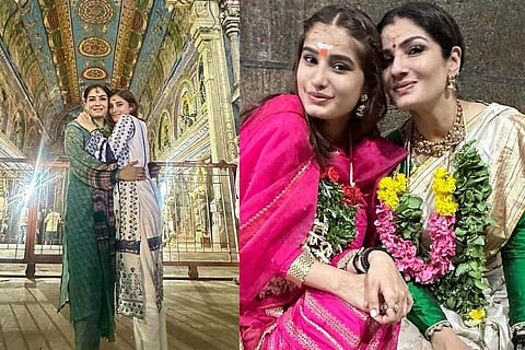 Raveena Tandon completes sacred 12 Jyotirlinga yatra with daughter ...