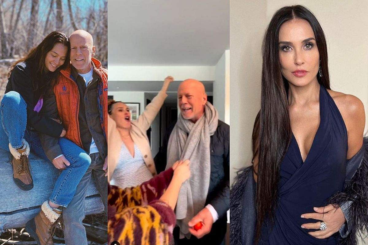 Demi Moore and Emma Henning wish Bruce Willis on his birthday with ...