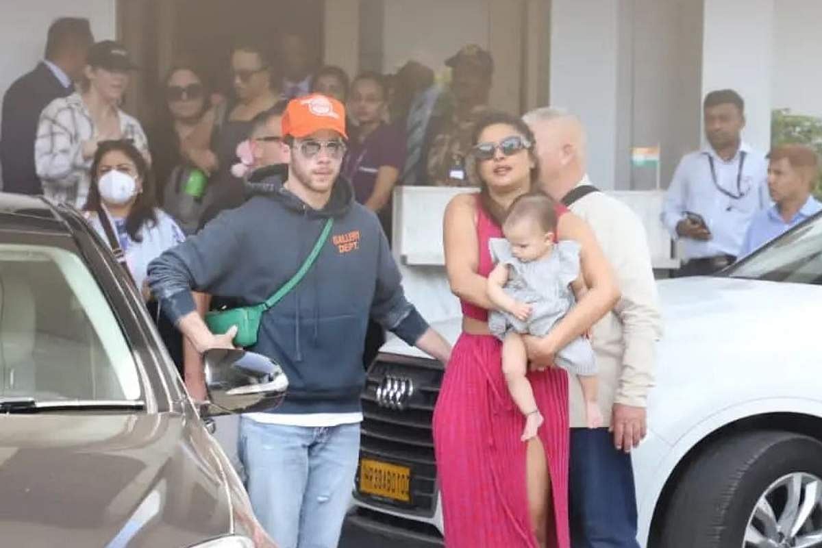 Priyanka Chopra, Nick Jonas bring daughter Malti to India for the first ...
