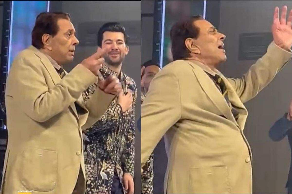 Dharmendra dances with grandson Karan Deol on 'Yamla Pagla Deewana'