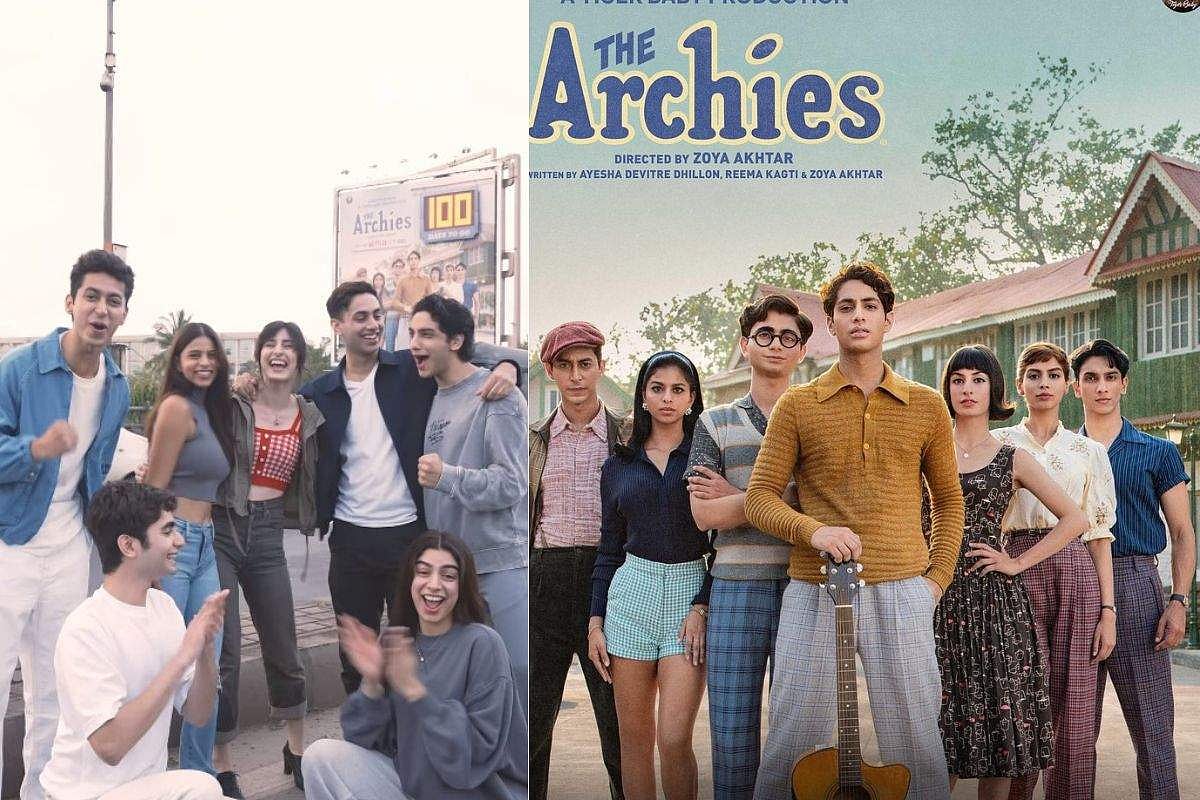 Suhana Khan, Khushi Kapoor and cast of ‘The Archies’ take to Mumbai ...