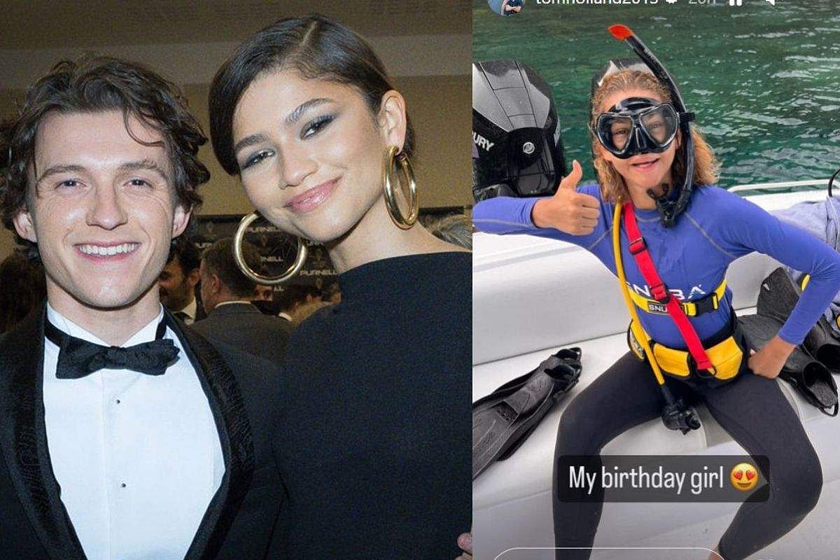 Tom Holland wishes Zendaya on her 27th birthday with a goofy snap ...