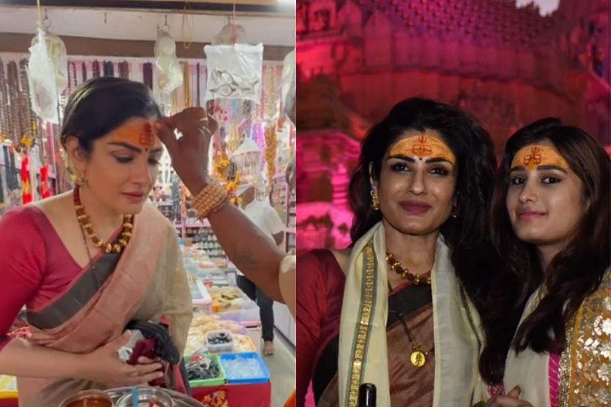 Raveena Tandon seeks blessings at Somnath Jyotirling temple with ...