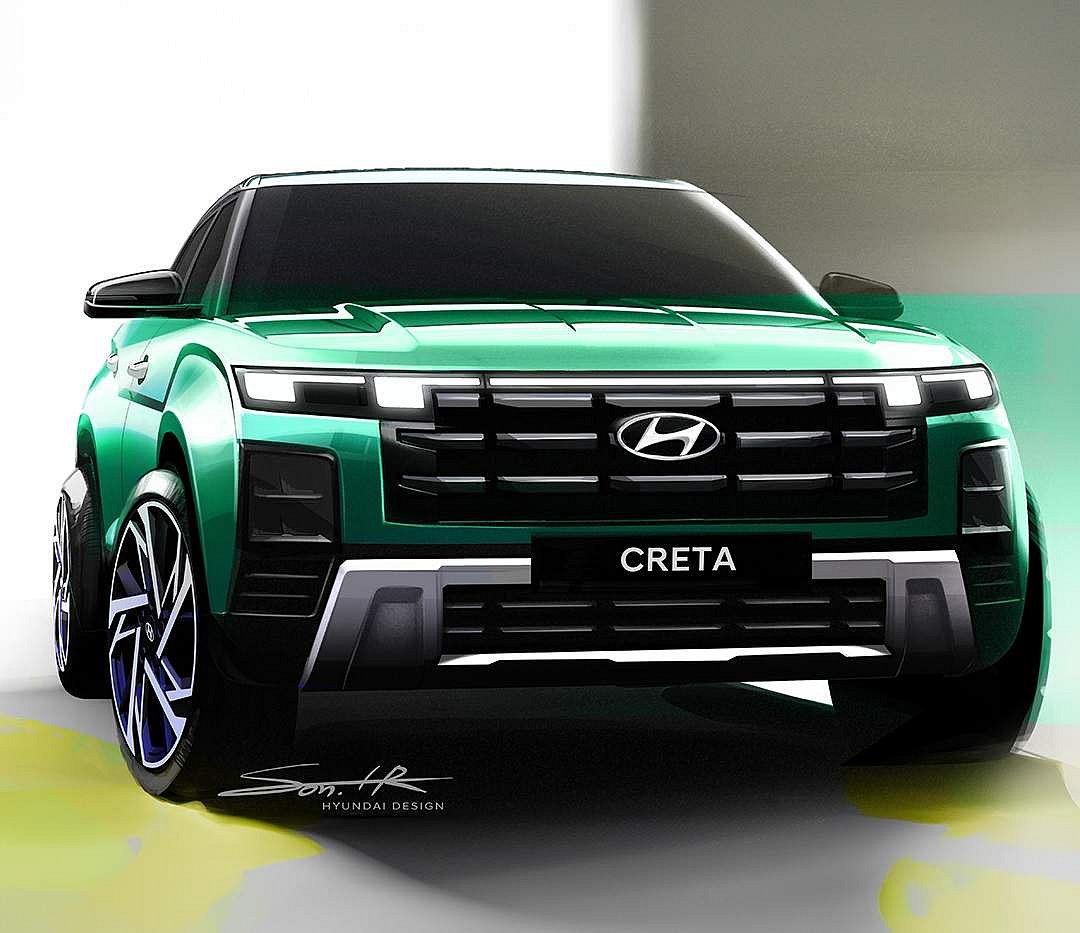 Hyundai releases Creta facelift's design through sketches