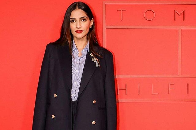 Sonam Kapoor slays in a chic pantsuit at Tommy Hilfiger NYFW show