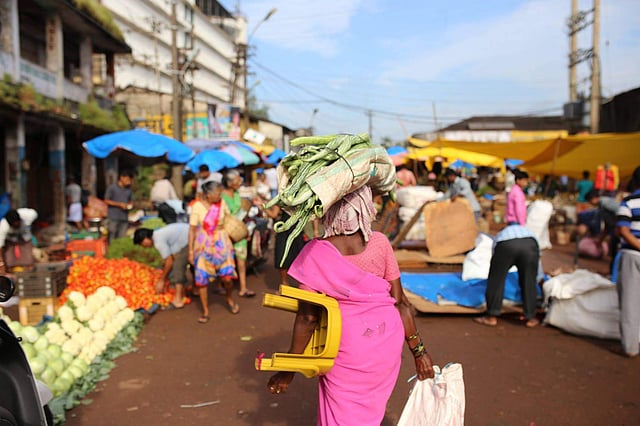 Orijit Sen's game-based map of Goa's iconic Mapusa market