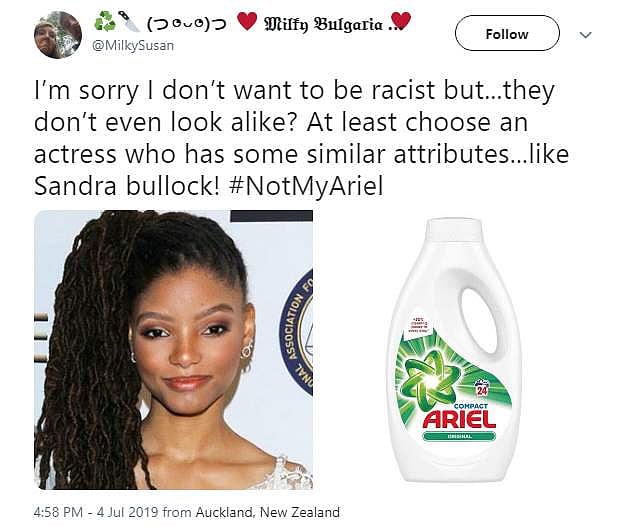 #NotMyAriel trends after Halle Bailey is cast as the lead in Disney’s ...