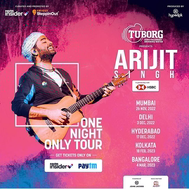 Arijit Singh’s One-night Only-India Tour to kickstart in Mumbai, other ...