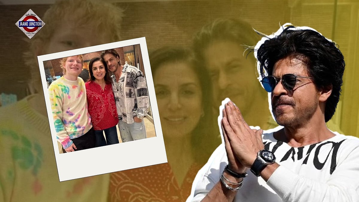 Watch: Ed Sheeran strikes SRK’s signature pose with the actor