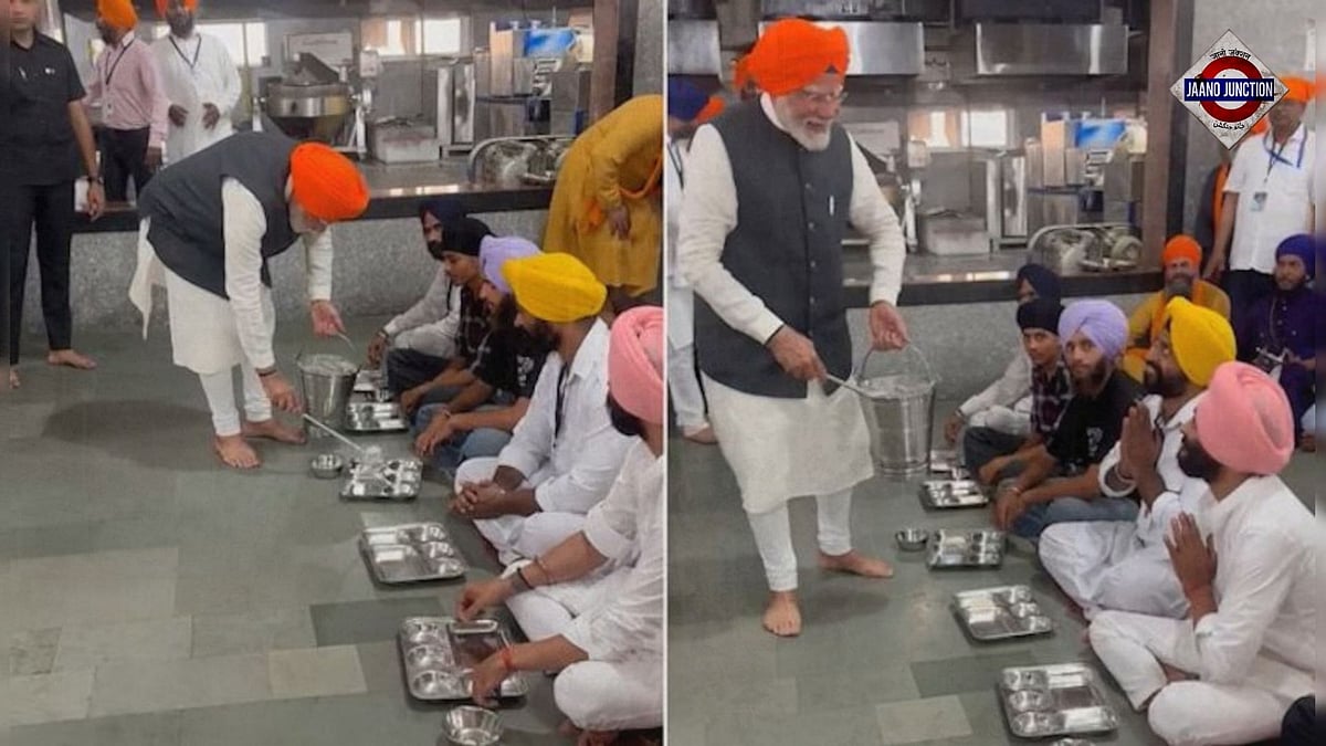 Watch: PM Narendra Modi serves langar at Gurudwara Patna Sahib in Bihar