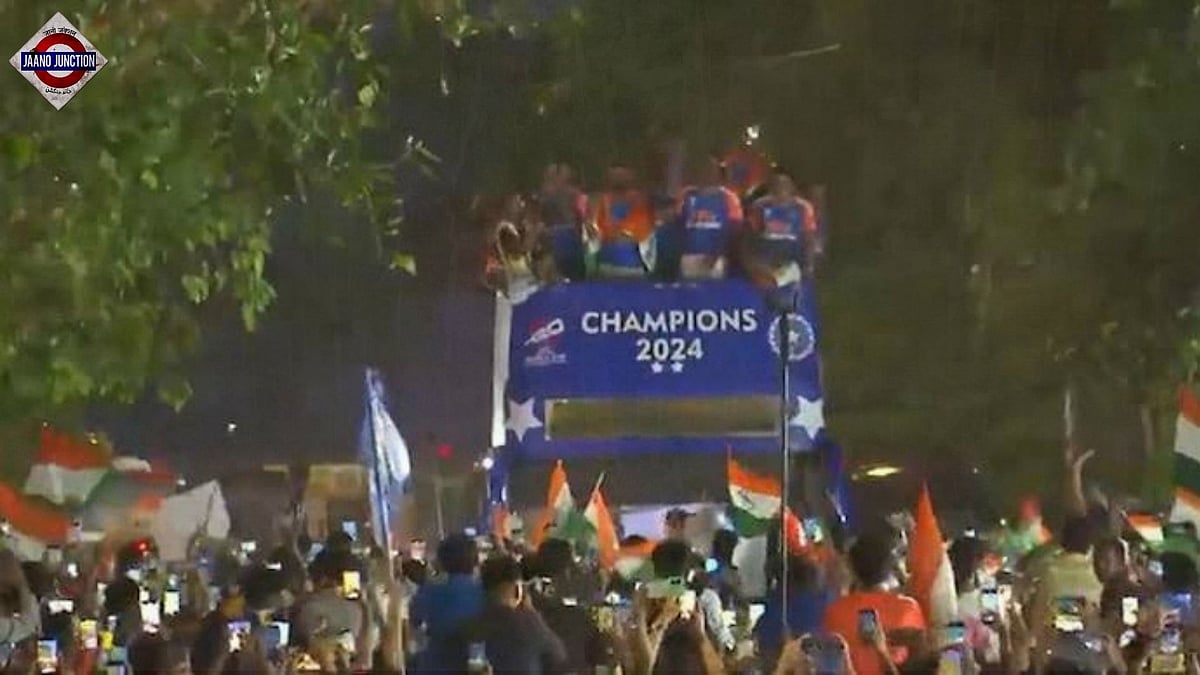 Hardik Pandya hands T20 World Cup trophy to Virat Kohli on open-bus parade