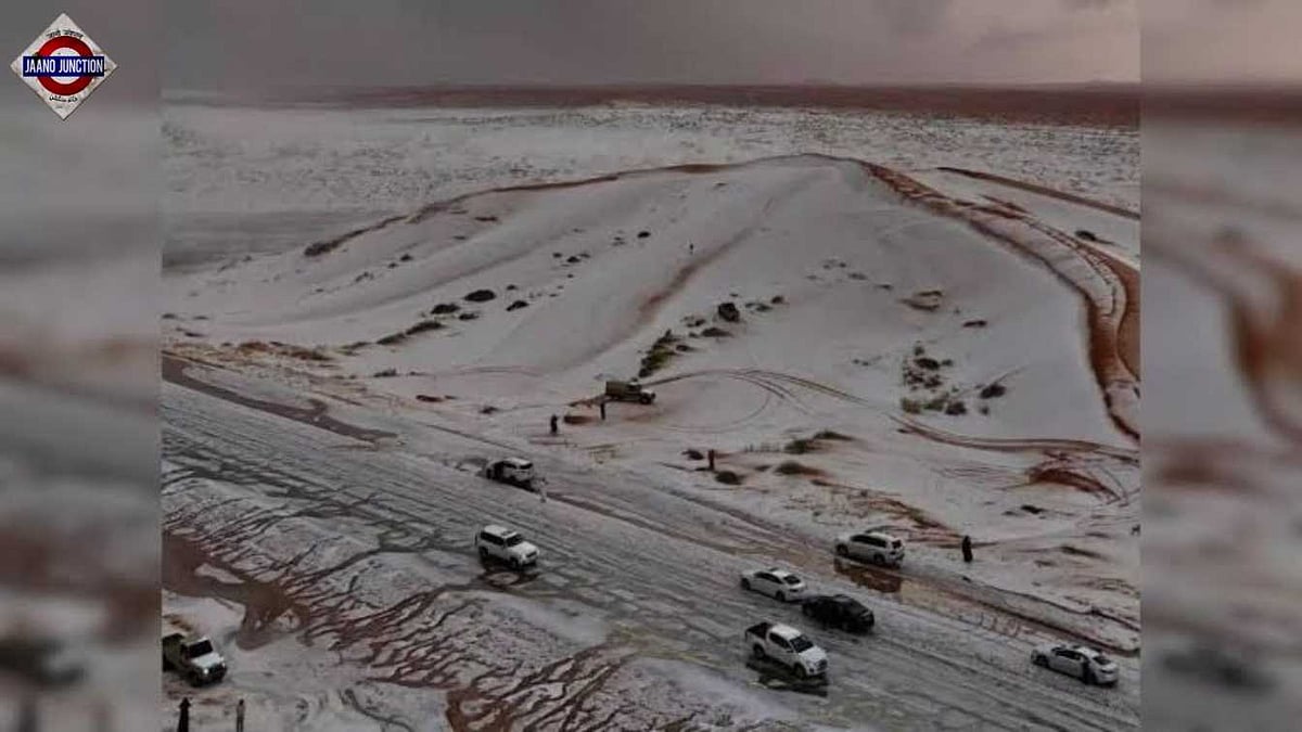 Al-Jawf's 1st snowfall is rare but another Saudi Arabian spot sees snow ...
