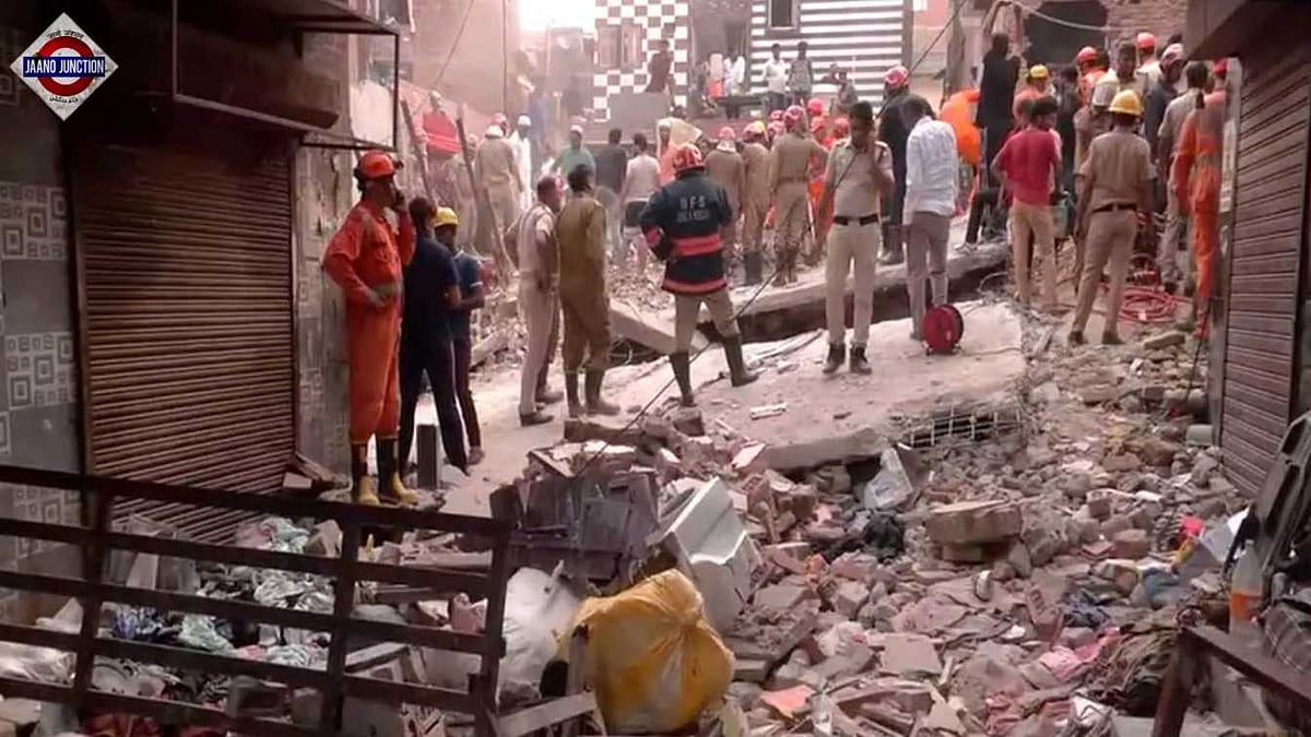 4 dead, several feared trapped as 4-storey building collapses in Delhi