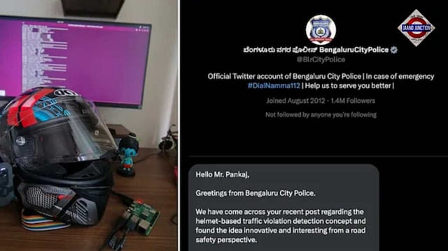 Bengaluru man builds AI helmet to flag real-time traffic violations ...