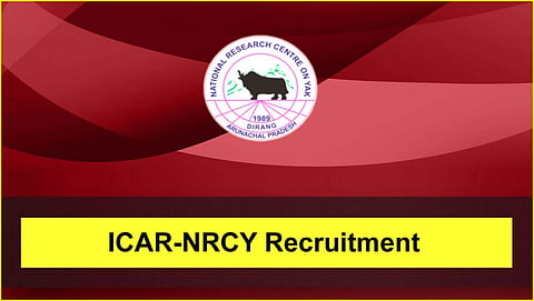 ICAR-NRCY Arunachal Pradesh Recruitment 2024- Young Professional-I Vacancy