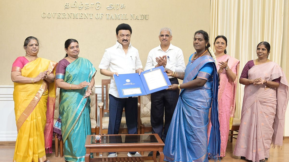 Best Transgender Award to Sandhya Devi: Chief Minister M.K.Stalin ...