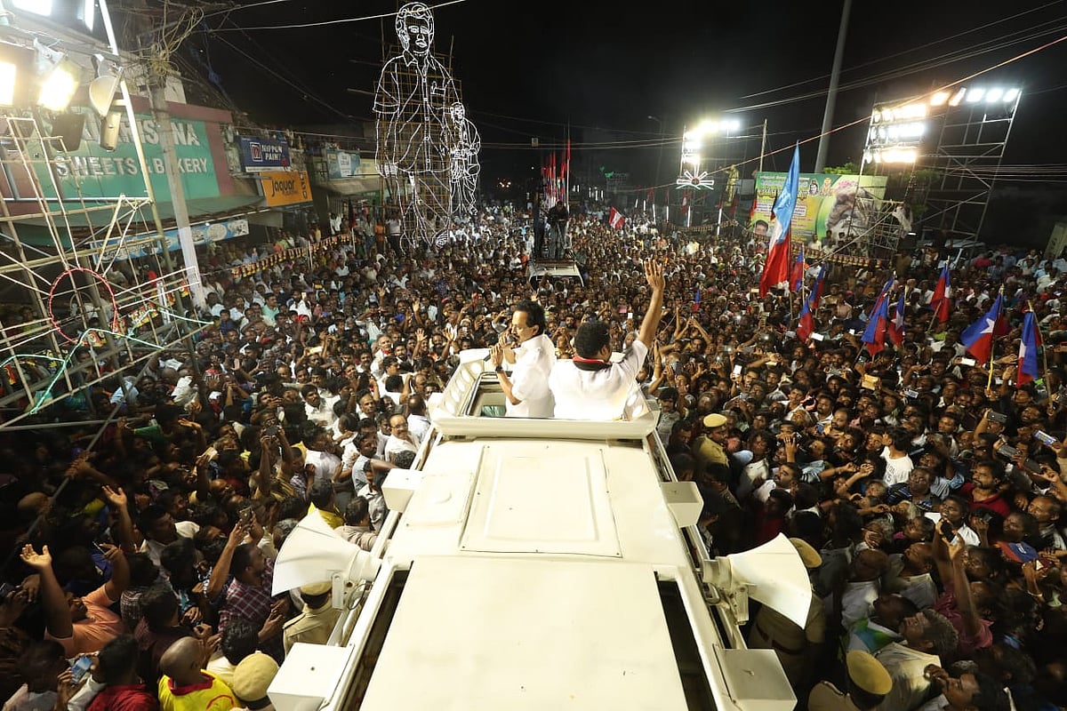 mk stalin election campaign in vellore constituency