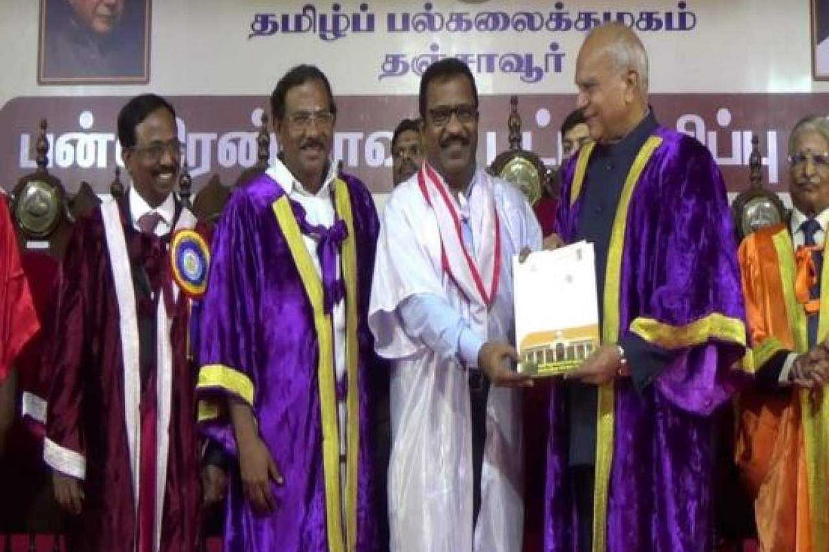 tamil actor charlie gets doctorate from tanjore tamil university for ...