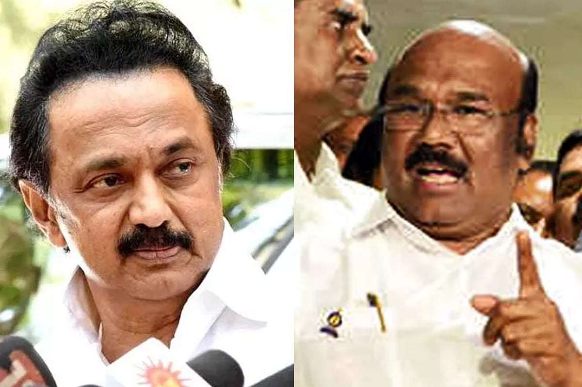 MK Stalin retaliates admk minister on DMK Rally count issue