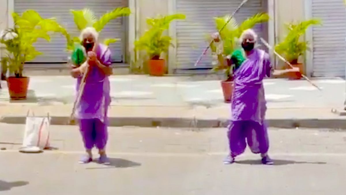 pune based grandma gets global attention lathi kathi