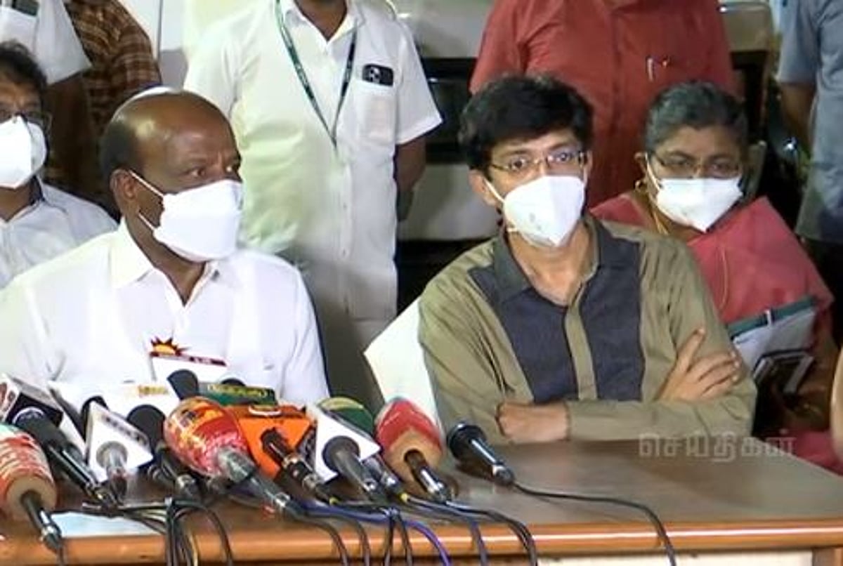 minister ma subramanian counter on l murugan speech about hll biotech