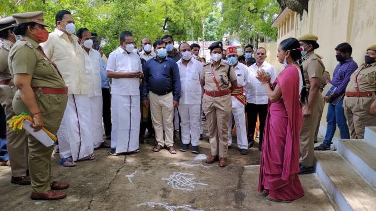Minister Raghupathy inspected the Vellore Central Jail