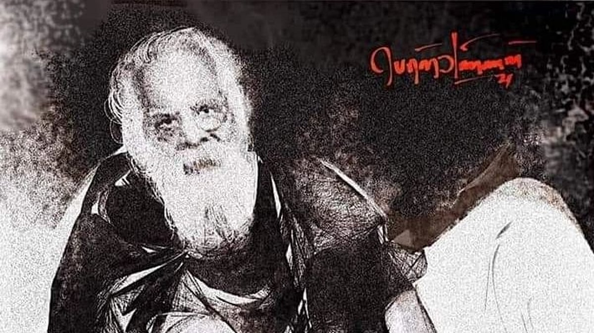 Periyar's painting by actor Ponvannan