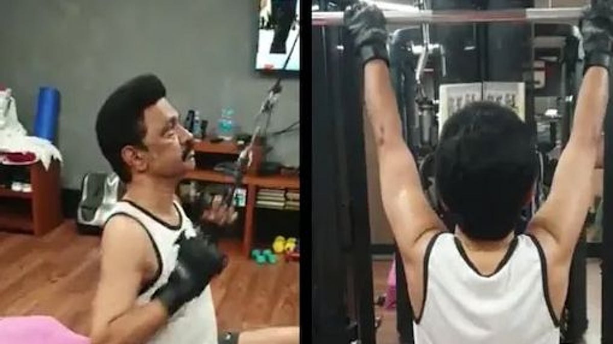Chief Minister MK Stalin's gym workout video goes viral