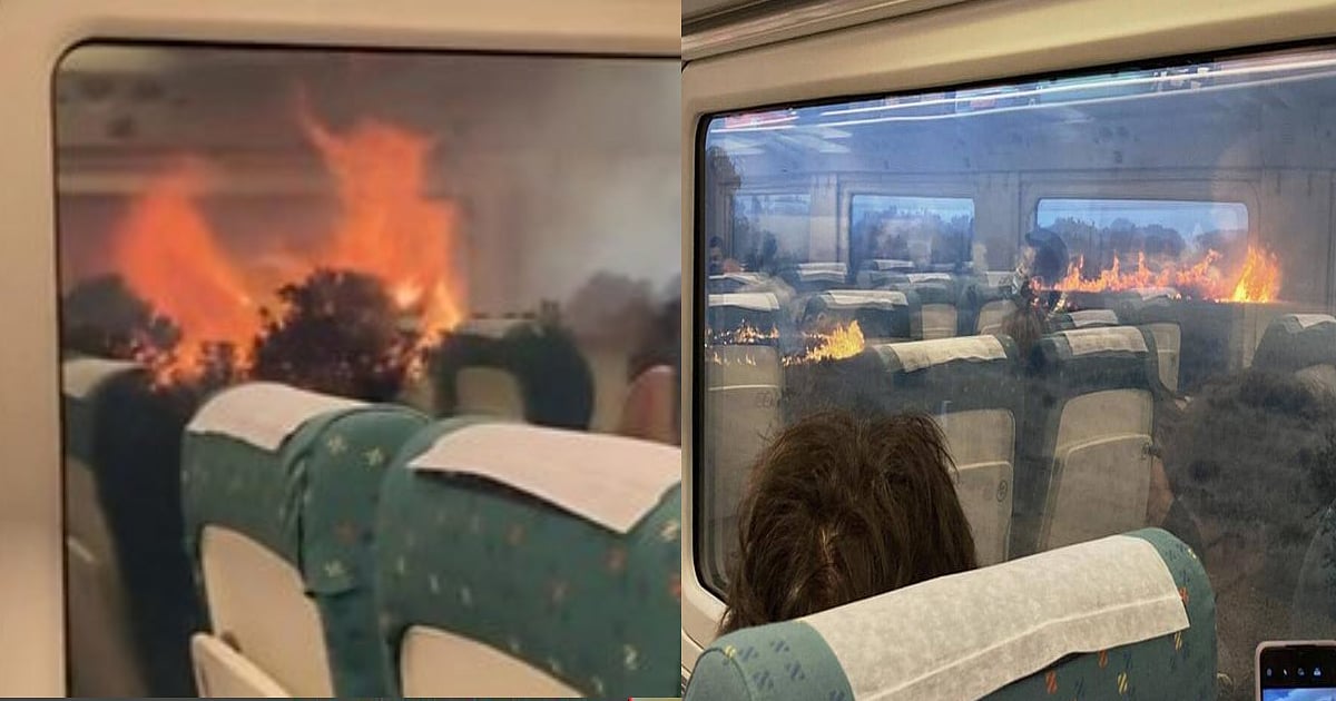 The fire burned on both sides of the train.. the ticking minutes of ...