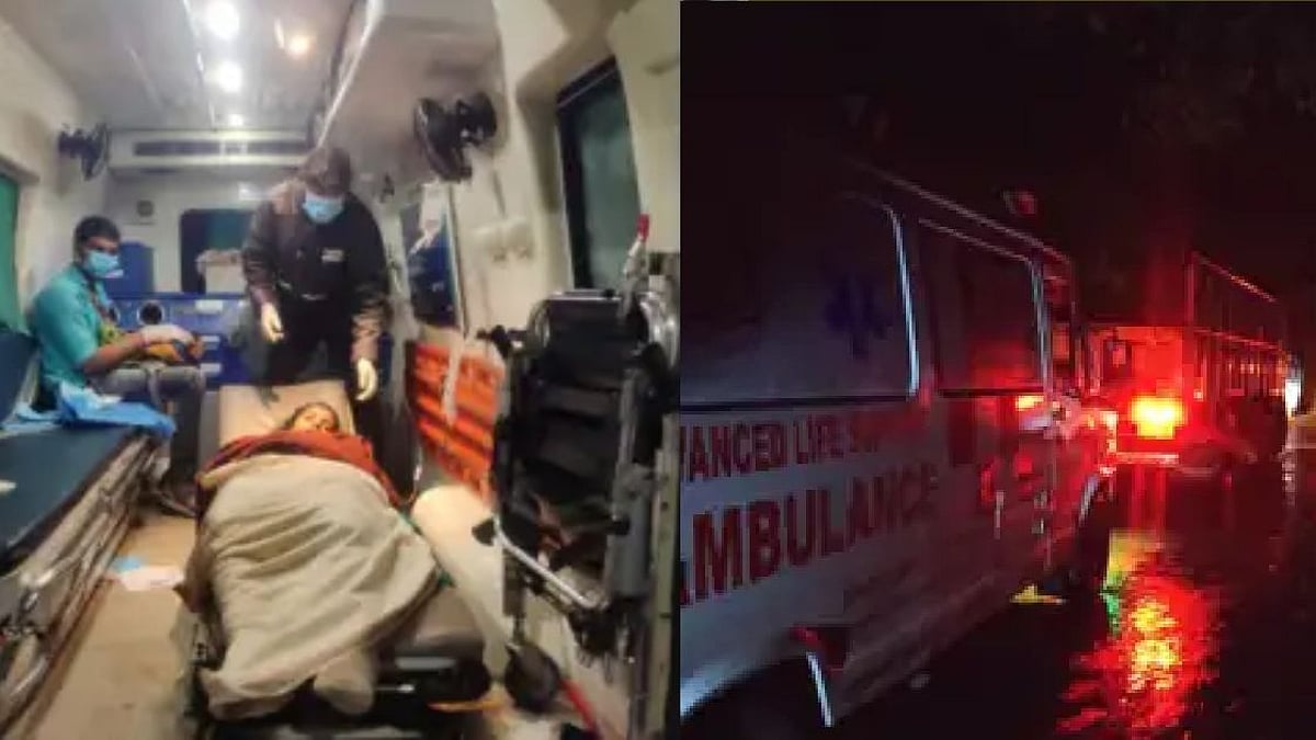 Pregnant woman who gave birth in the ambulance
