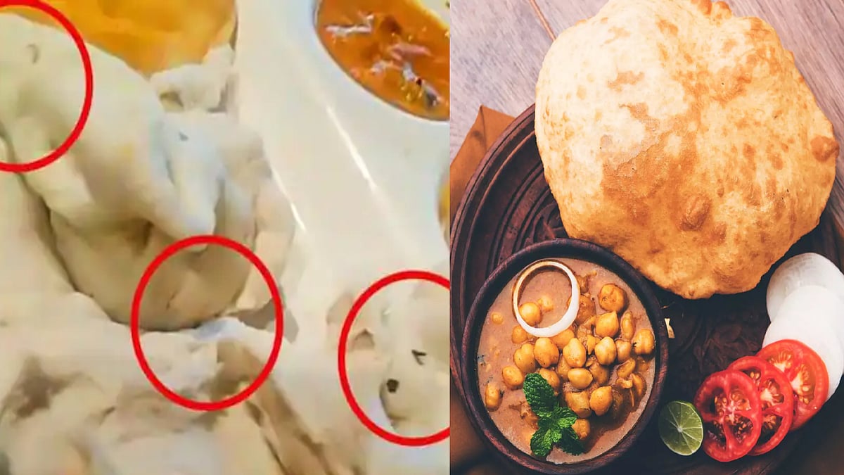 worm in chola poori at namma veedu vasantha bhavan hotel located at vr ...