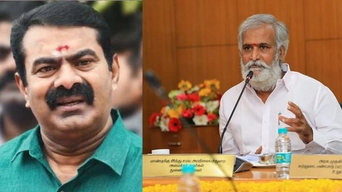 Kalaignar Pen Statue : Minister Sekarbabu warns Seeman.