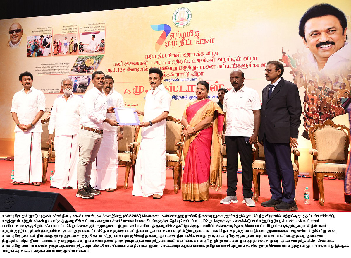CM MK Stalin Speech Ettrammigu 7 Thittangal Scheme Inauguration and ...