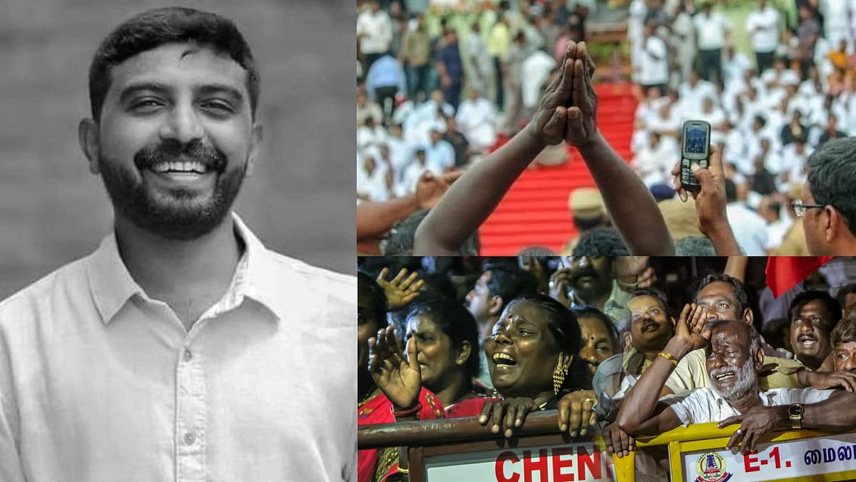 photographer stalin jacob's kalaignar death ceremony photos