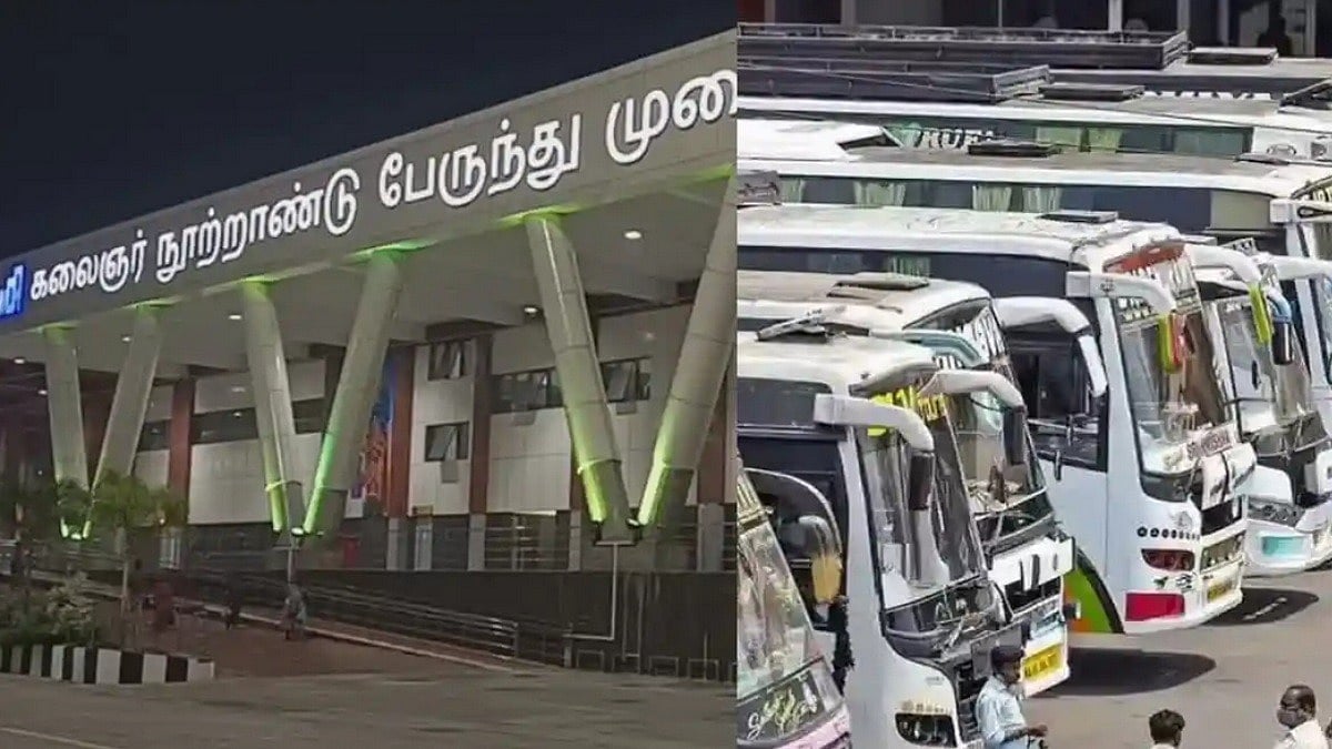 minister sivasankar press meet on Kilambakkam Kalaignar Centenary Bus ...