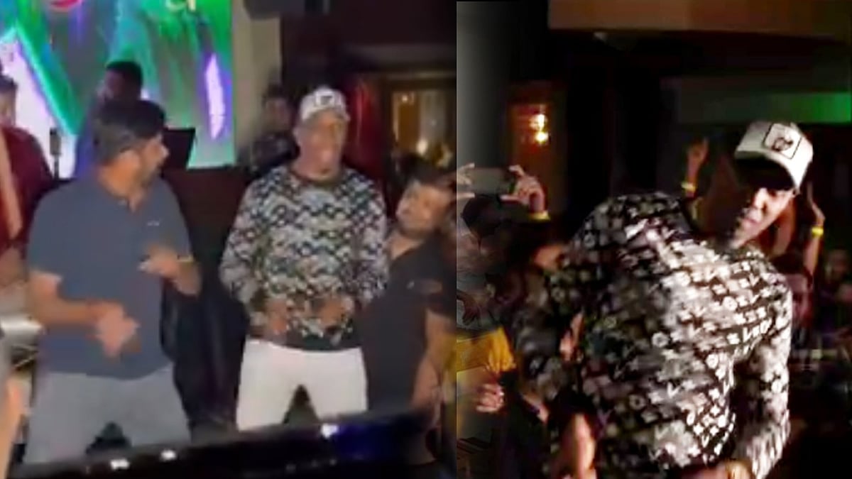 A video of DJ Bravo punching to the song Gini Gini from the movie ...