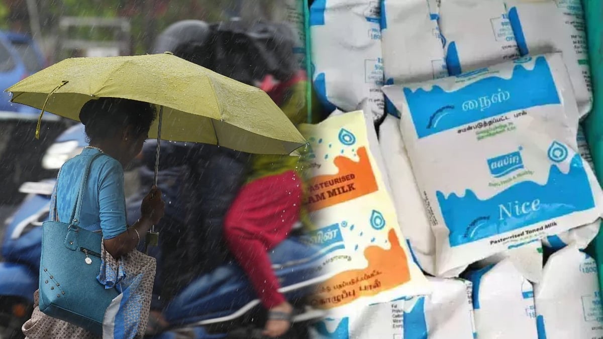 Aavin milk sale sets a new record on a rainy day
