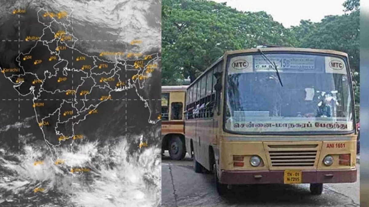 Chennai MTC Buses are operating as usual in cyclone