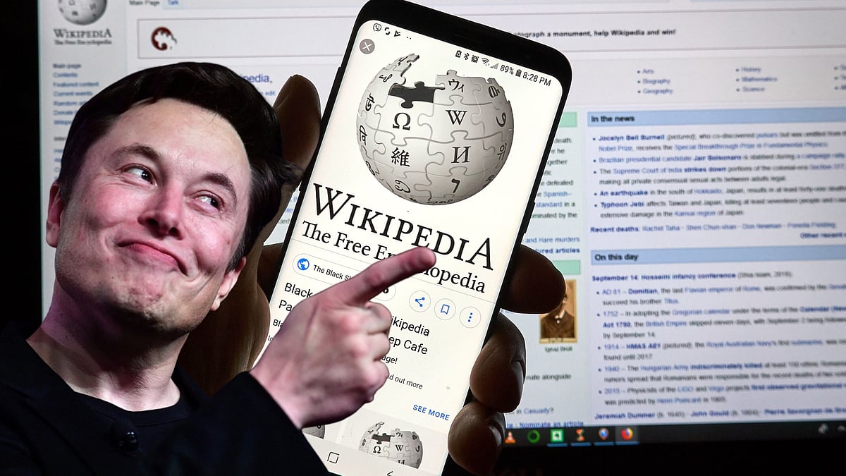 Elon Musk mocks Wikipedia.