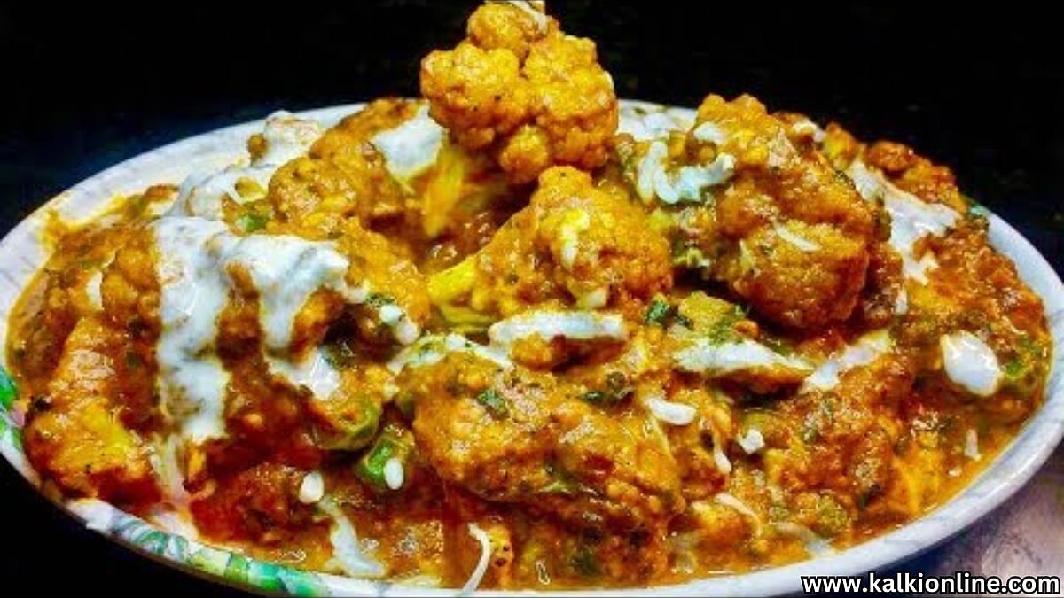 Cauliflower Paneer Gravy.