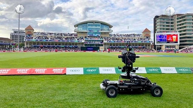 The magic of cameras behind a cricket match broadcast!
