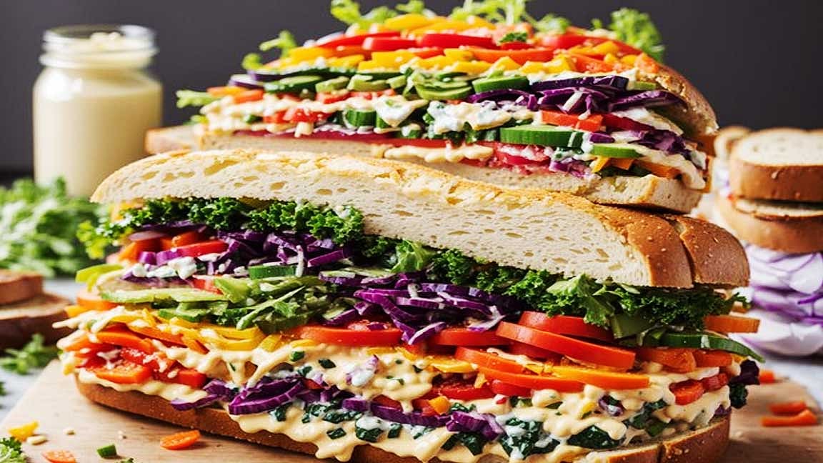 Easy to make colorful sandwiches!