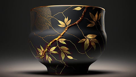 Kintsugi is the Japanese art of repairing broken objects உடைந்த ...